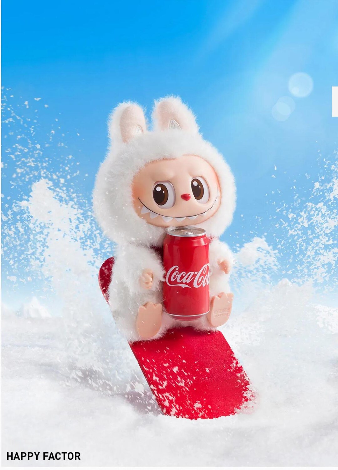 Authentic Popmart the Coca Cola Monsters Vinyl Face Labubu Key Ring ...