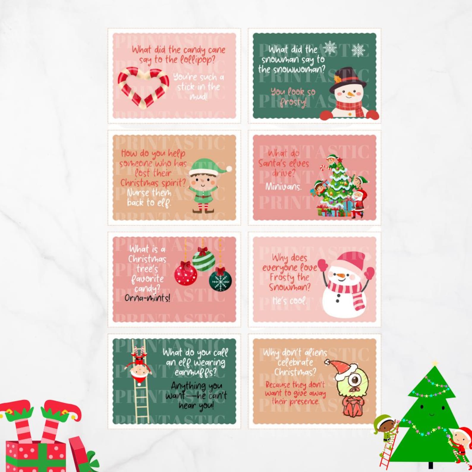 Christmas Lunchbox Jokes for Kids, Printable Holiday Lunchbox Cards ...