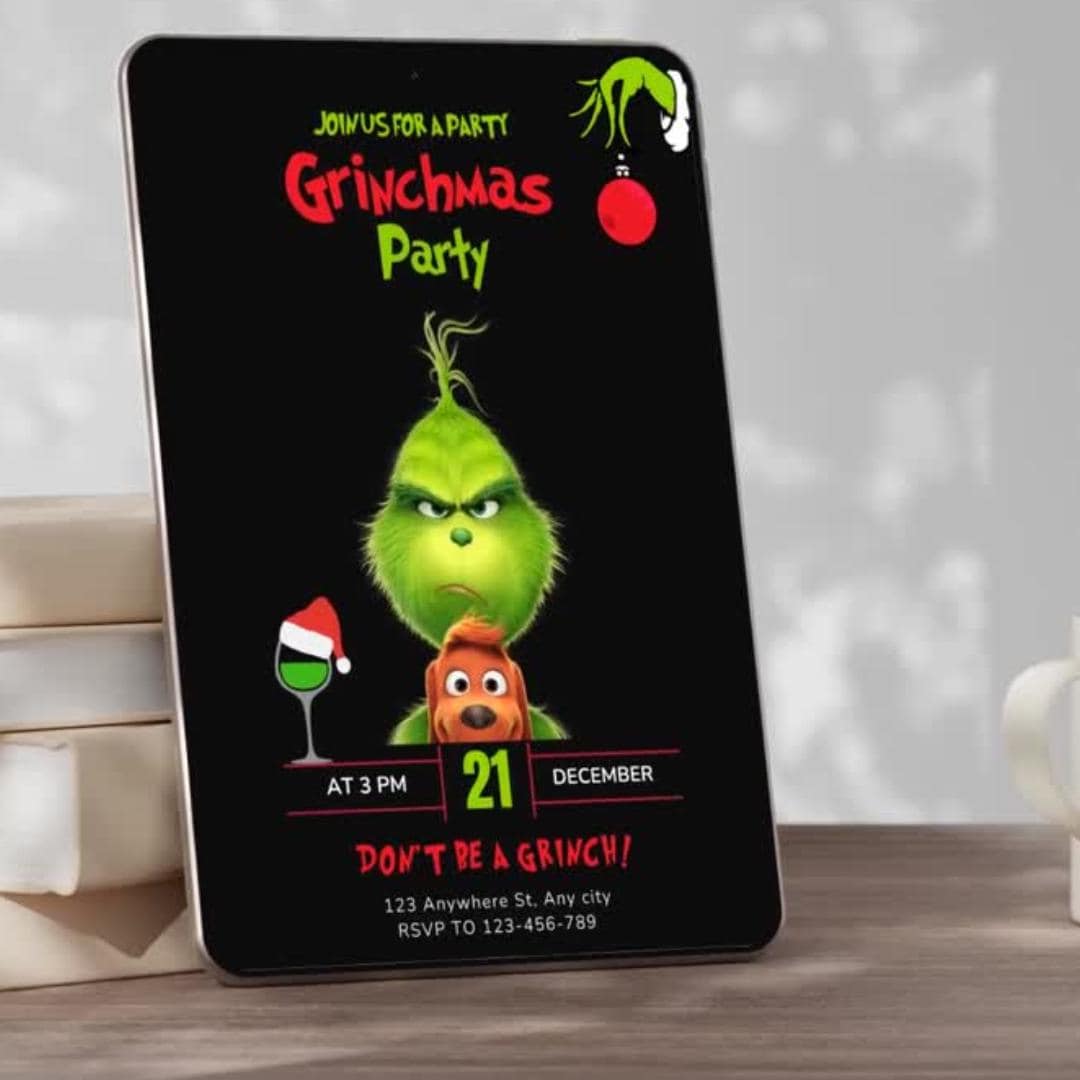 Grinchmas Invitation Instant Download | Editable | Printable ...