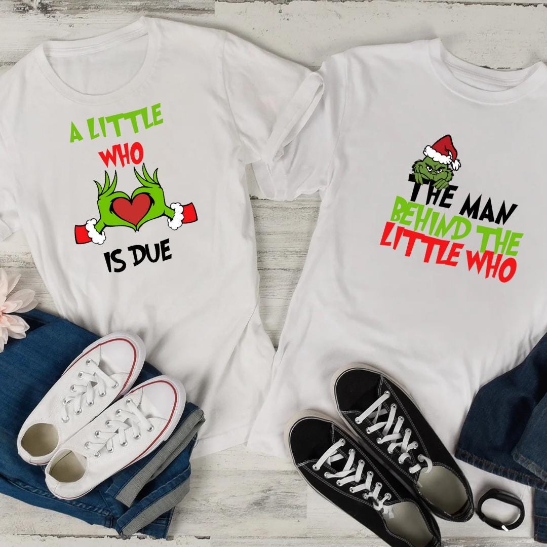 Grinch Pregnancy Announcement PNG | Couple Matching Set | Xmas ...
