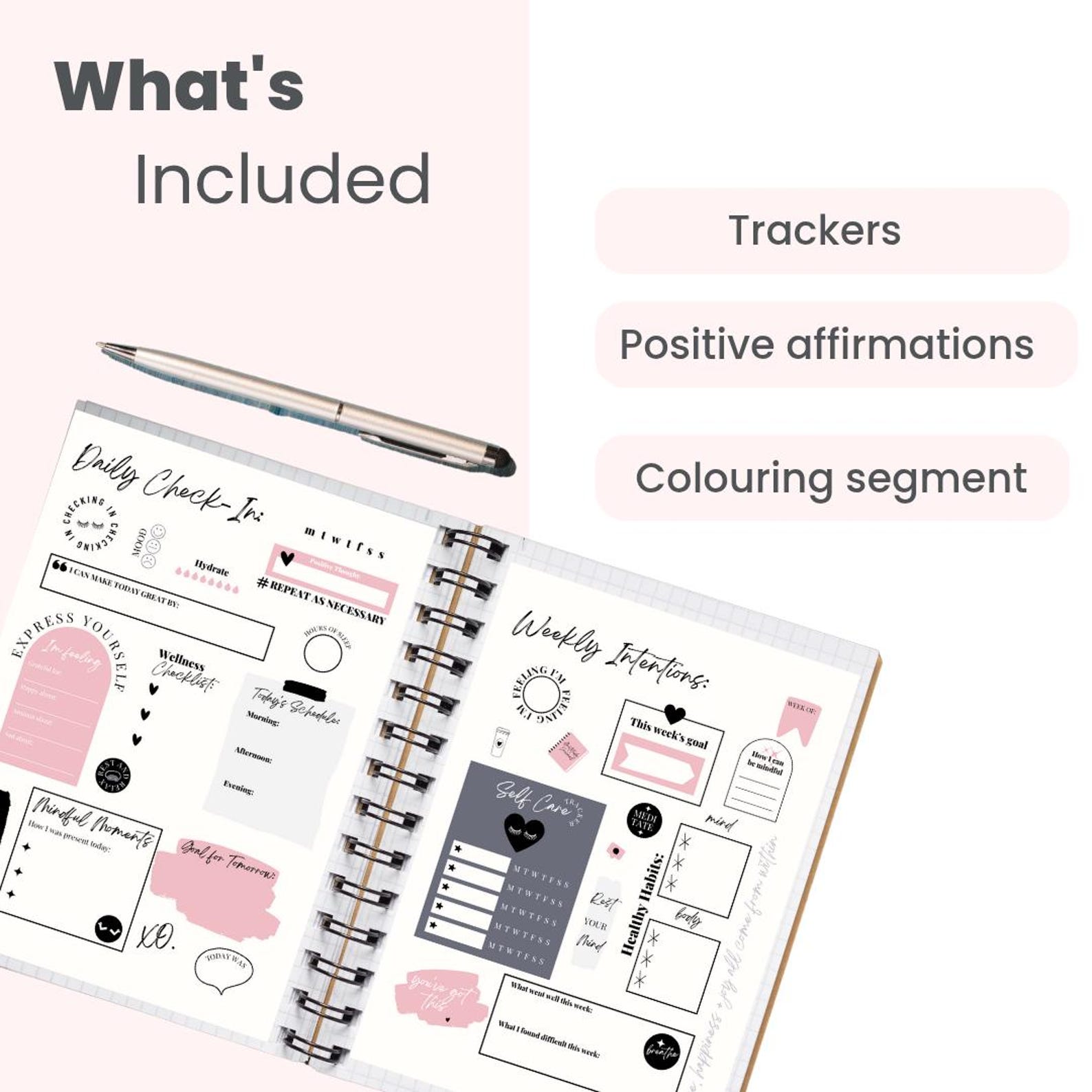 Printable Teen Girl Journal | Self-care & Affirmations | Inspirational ...