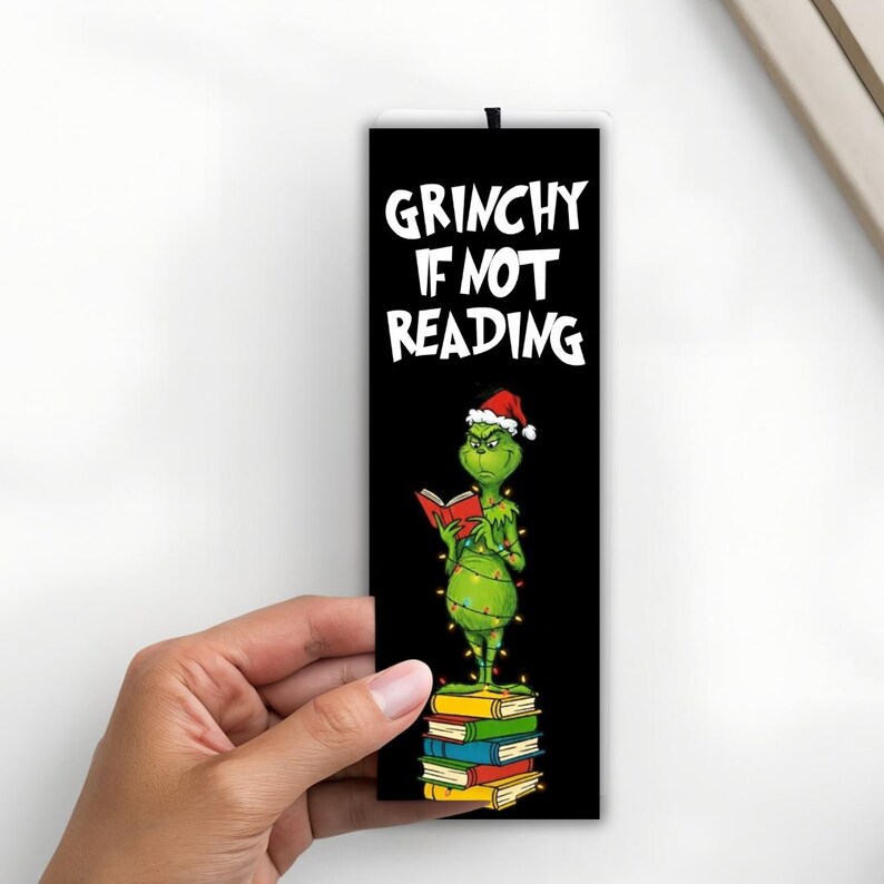 Grinch Bookmark Set - Etsy