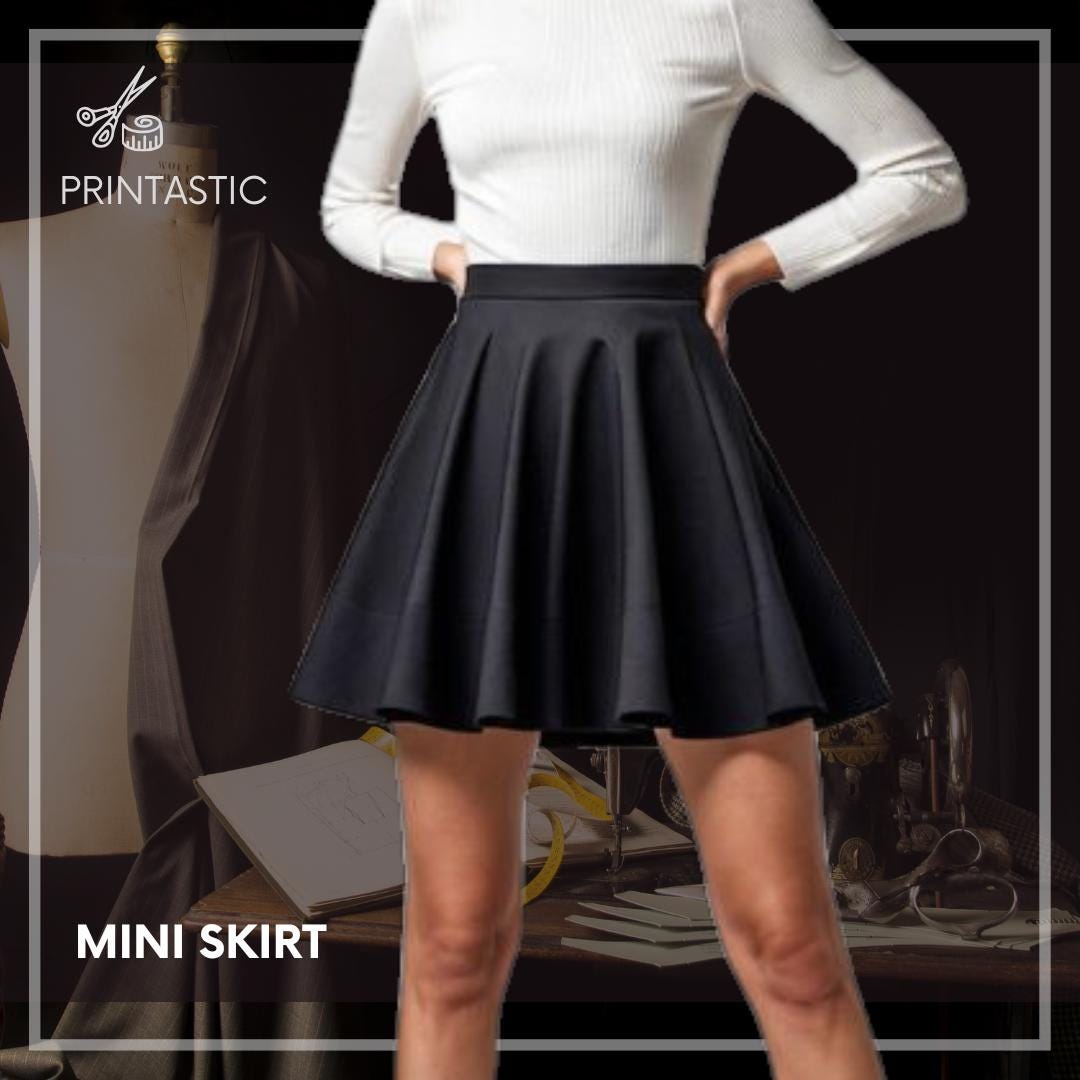 Mini Skirt Sewing Pattern, PDF Sewing Pattern Instant Download, Tennis ...