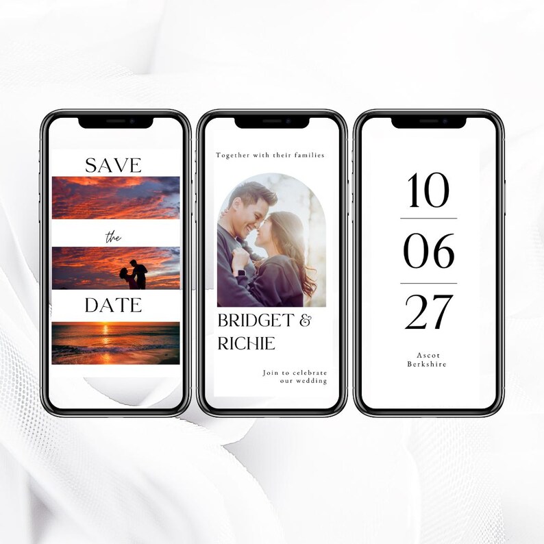 Save the Date Video Invitation Template, Digital Save the Date Video ...