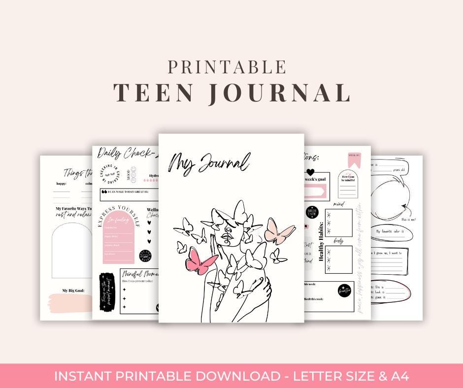 Empowering Teen Girl's Journal: Self-care, Growth, Empowerment. Teen ...