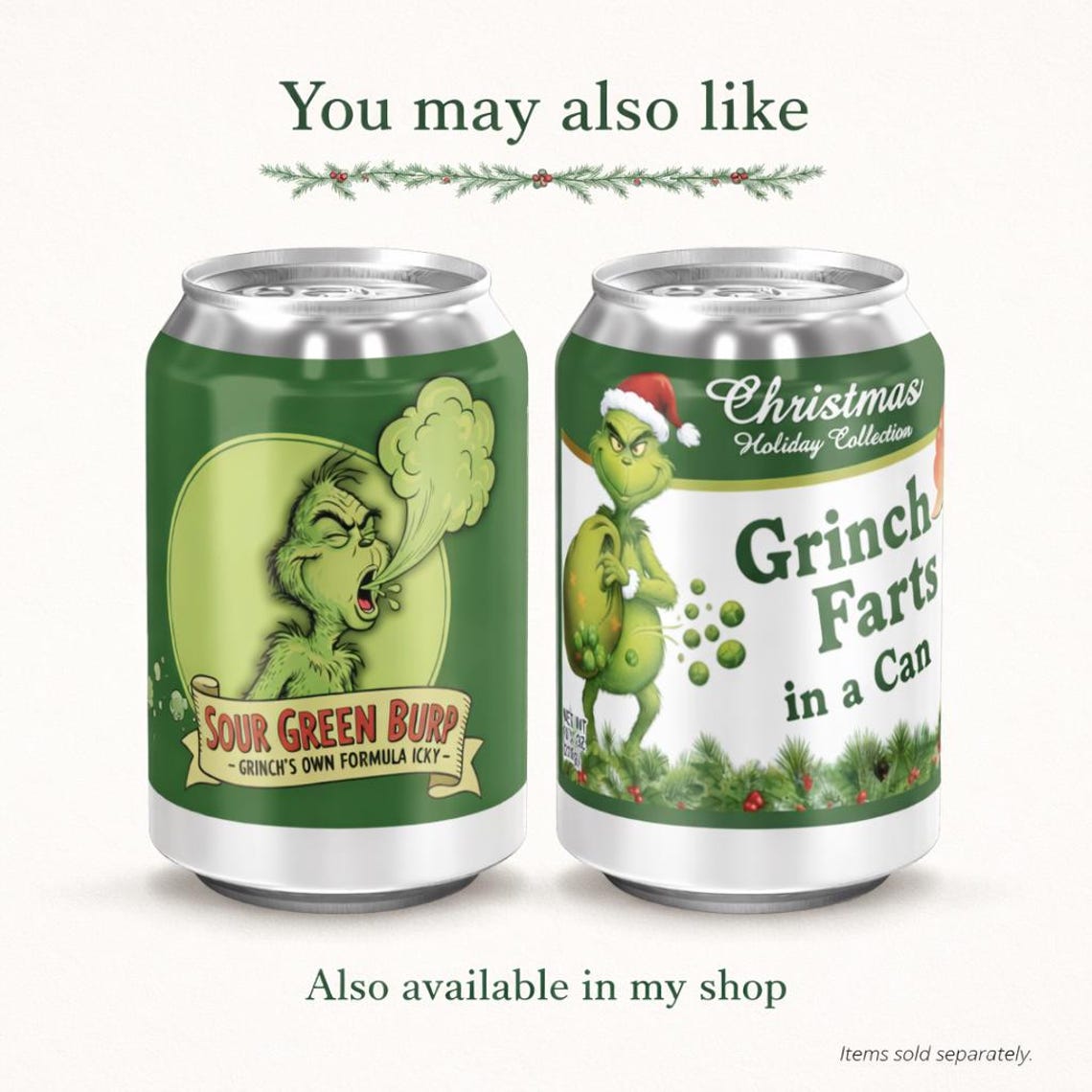 Grinch Poop Printable Treat Bag Topper Label | Funny Christmas Party ...