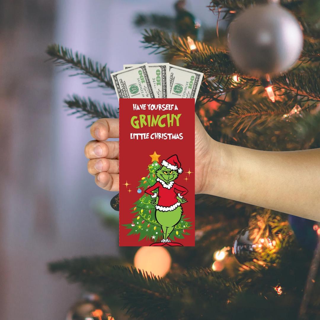 Grinch Money Holder Template | Instant Download | Christmas Gift ...
