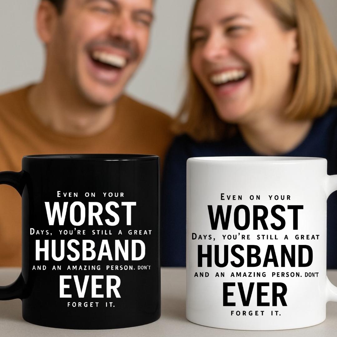 Worst Husband and Wife Mug Set | Funny Couple Gift - Etsy