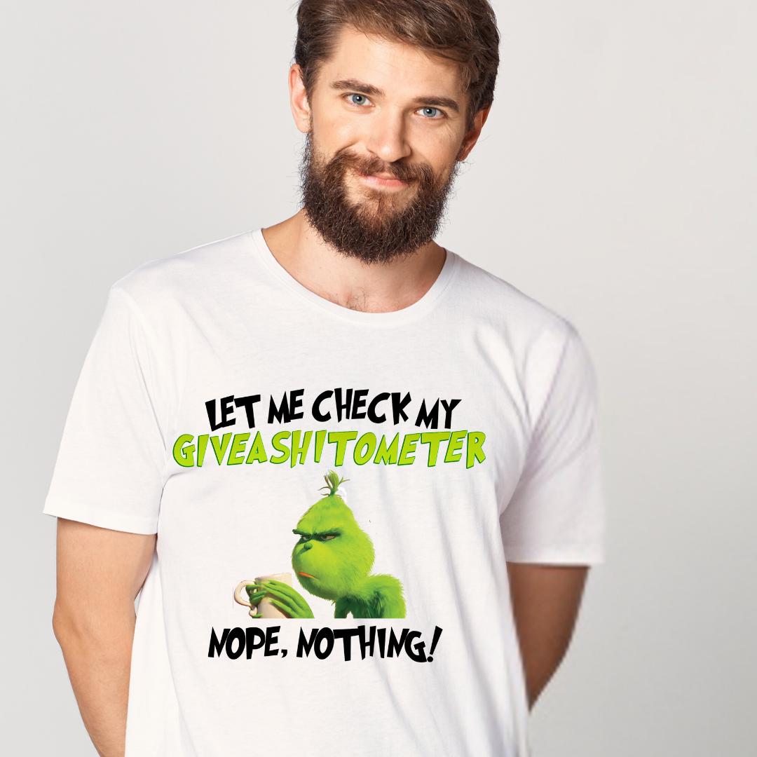 Funny Grinch Giveashitometer SVG PNG - Sarcastic Christmas Design ...