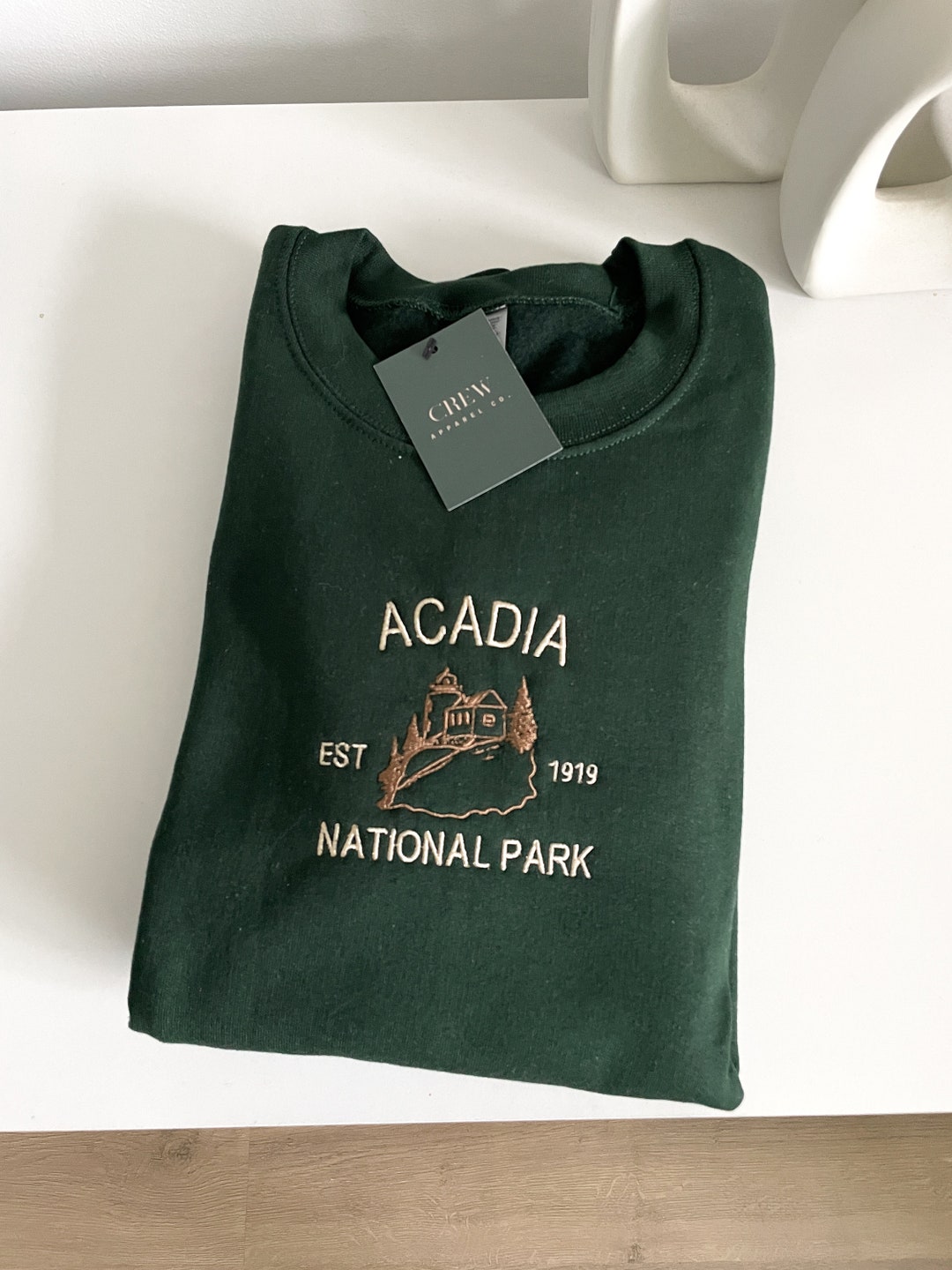 Acadia National Park Embroidered Sweatshirt | Embroidery | Nature ...