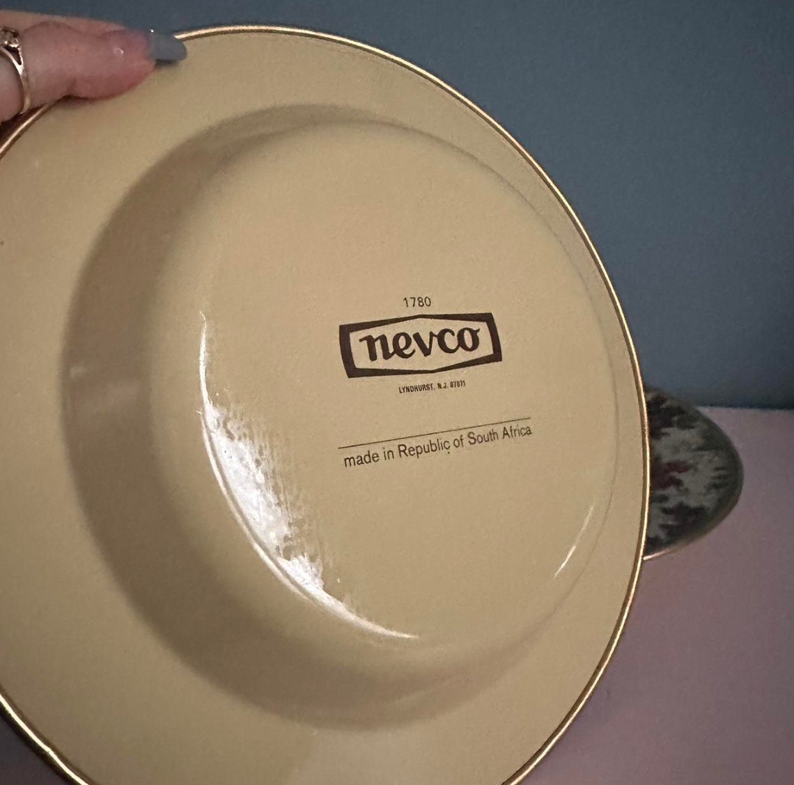 Vintage 70s Metal Plates With Ornate Floral Design Nevco Made in ...