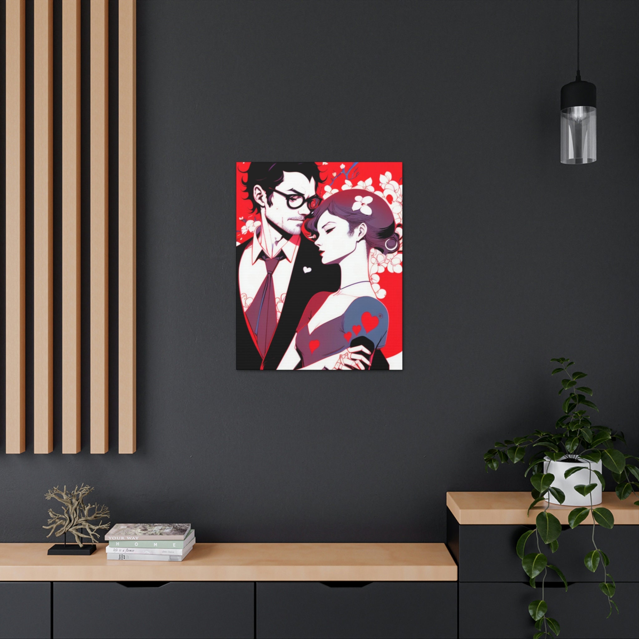 Couple Love Vintage Retro Romance Canvas Wall Art Home Decor Hanging - Etsy