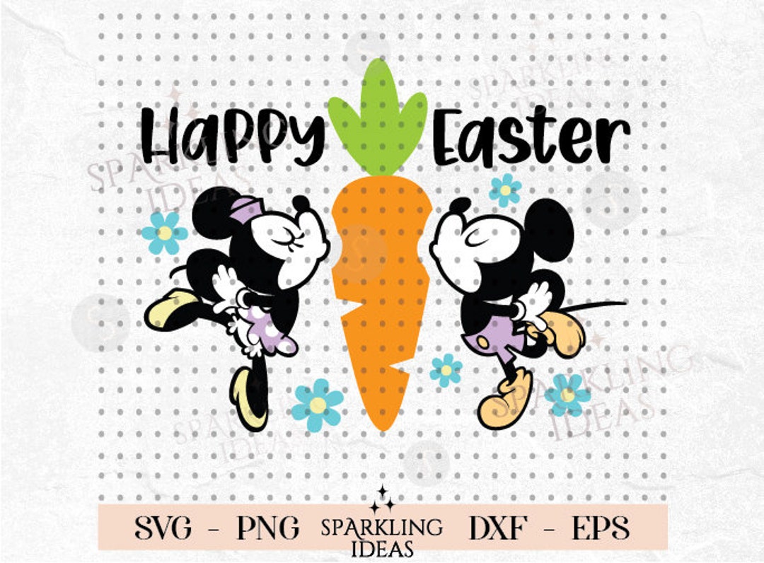 Happy Easter SVG, Mouse Easter Png, Easter Vibes Svg, Easter PNG, Mouse ...
