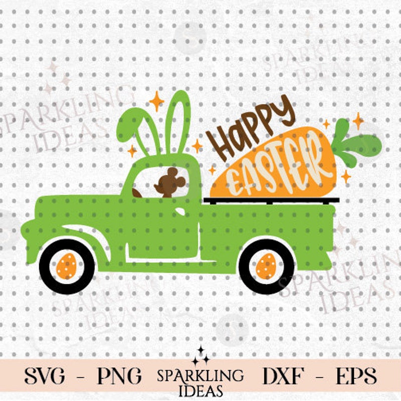 Easter Truck Svg - Etsy