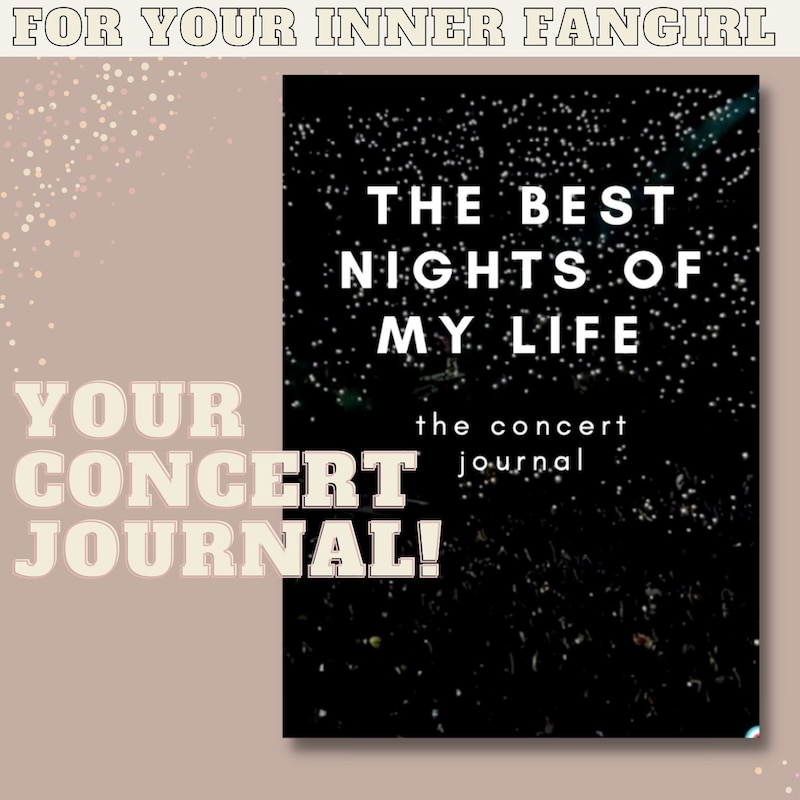 Concert Journal - Etsy