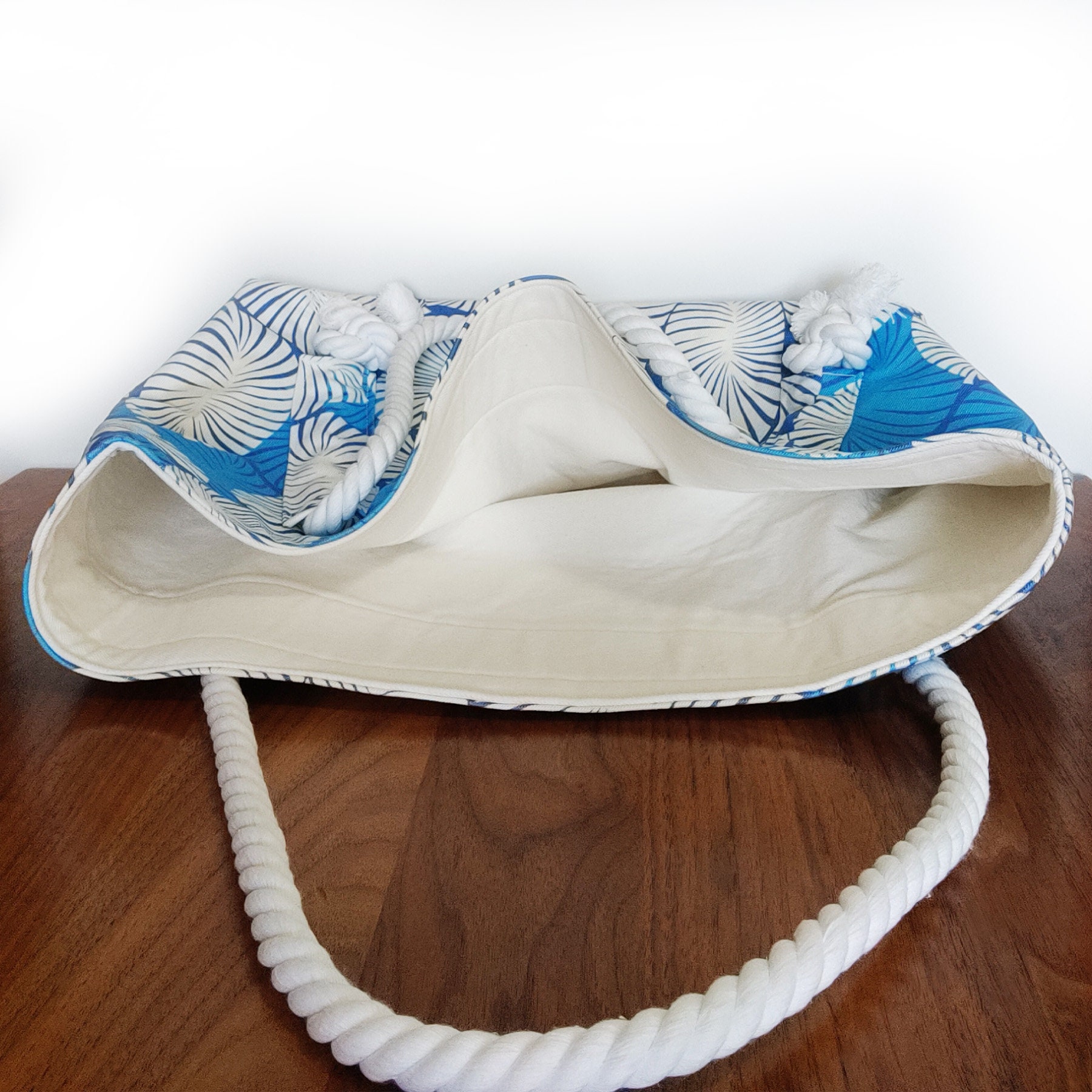 Mod Palms Extra Large Rope Handle Beach Bag - Etsy