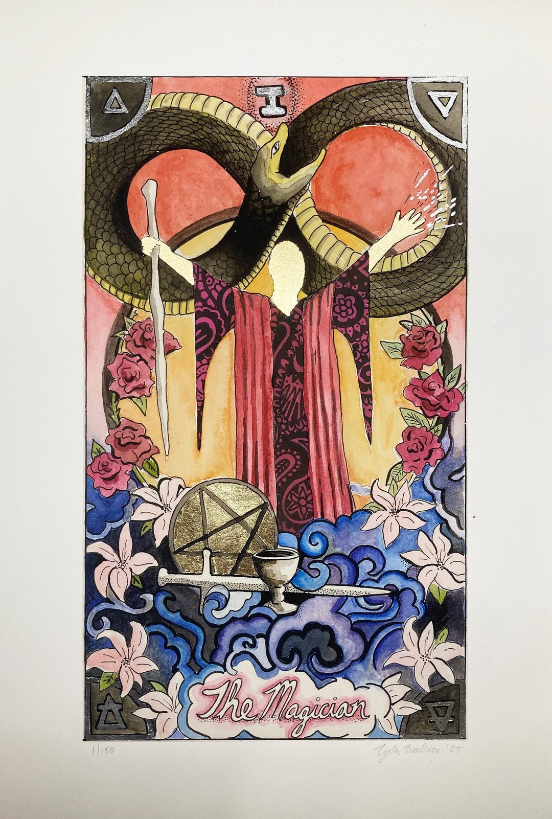 The Magician Tarot Limited Edition Art Tarot Card Art Giclee - Etsy