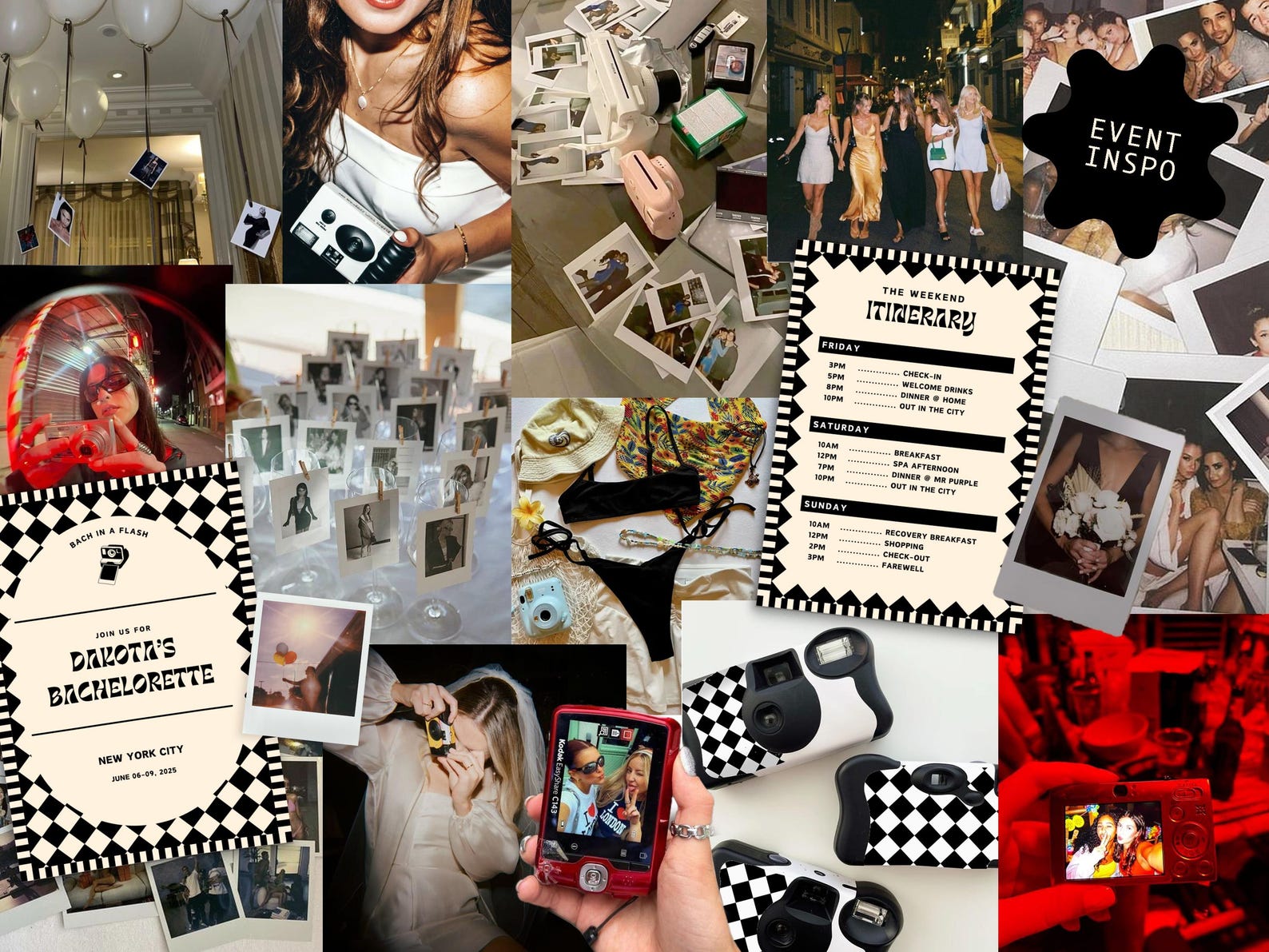 Editable Mobile/digital Invitation "bach in a Flash", Itinerary ...