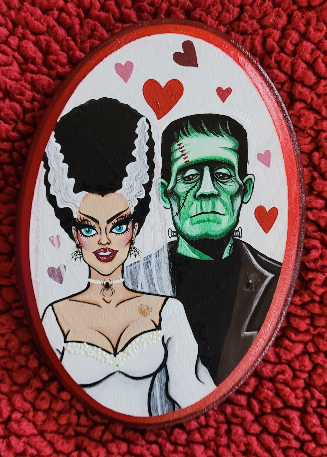 Frankenstein and Bride Wall Art - Etsy