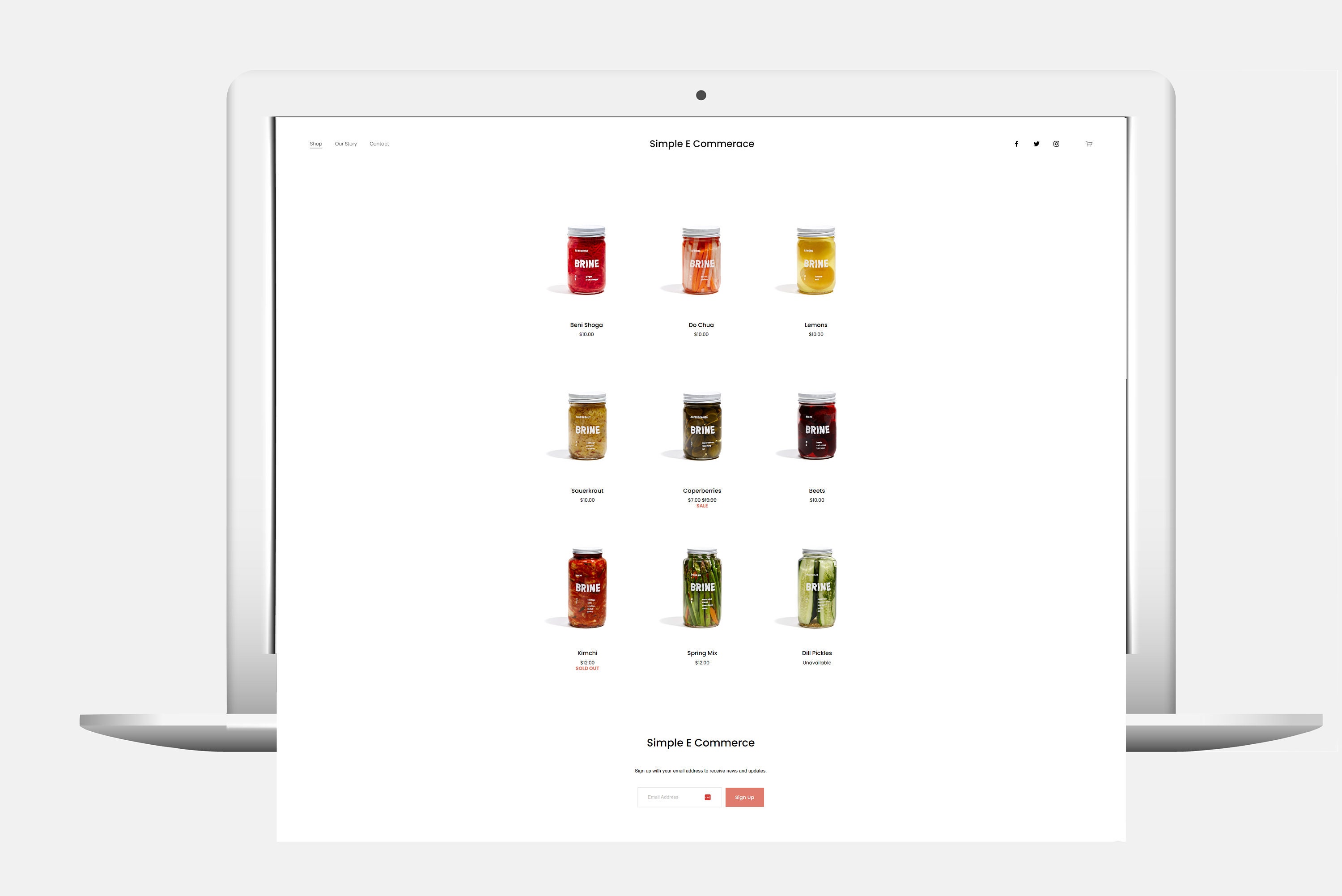 Squarespace Template - Simple E Commerce Template With 30 Minute ...