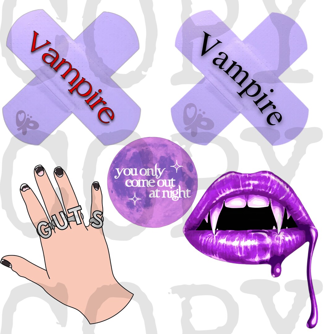 Olivia Rodrigo Vampire Svg Png File For Stickers Tote Bags Etsy