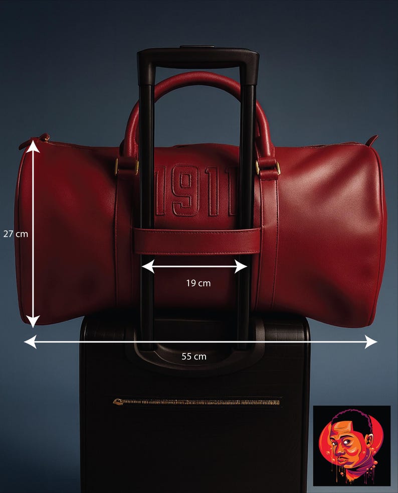 Kappa Alpha Psi Large Leather Duffle Bag - Etsy