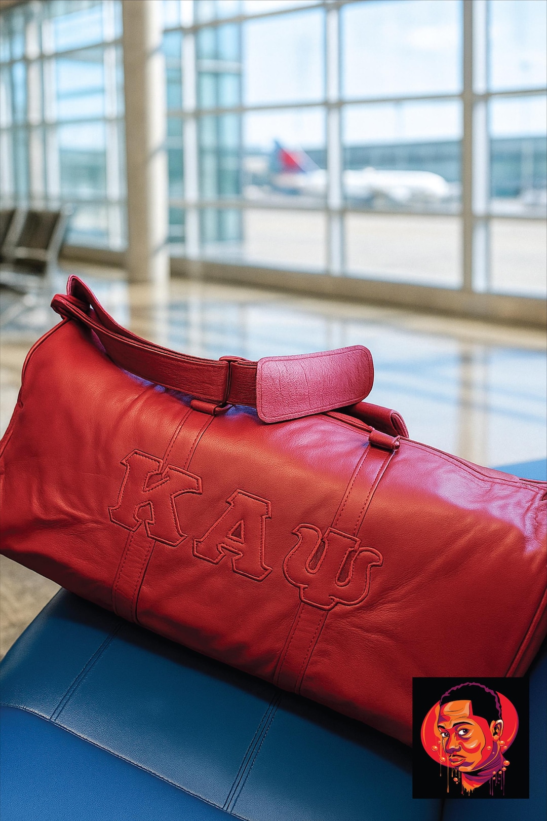 Kappa Alpha Psi Large Leather Duffle Bag - Etsy