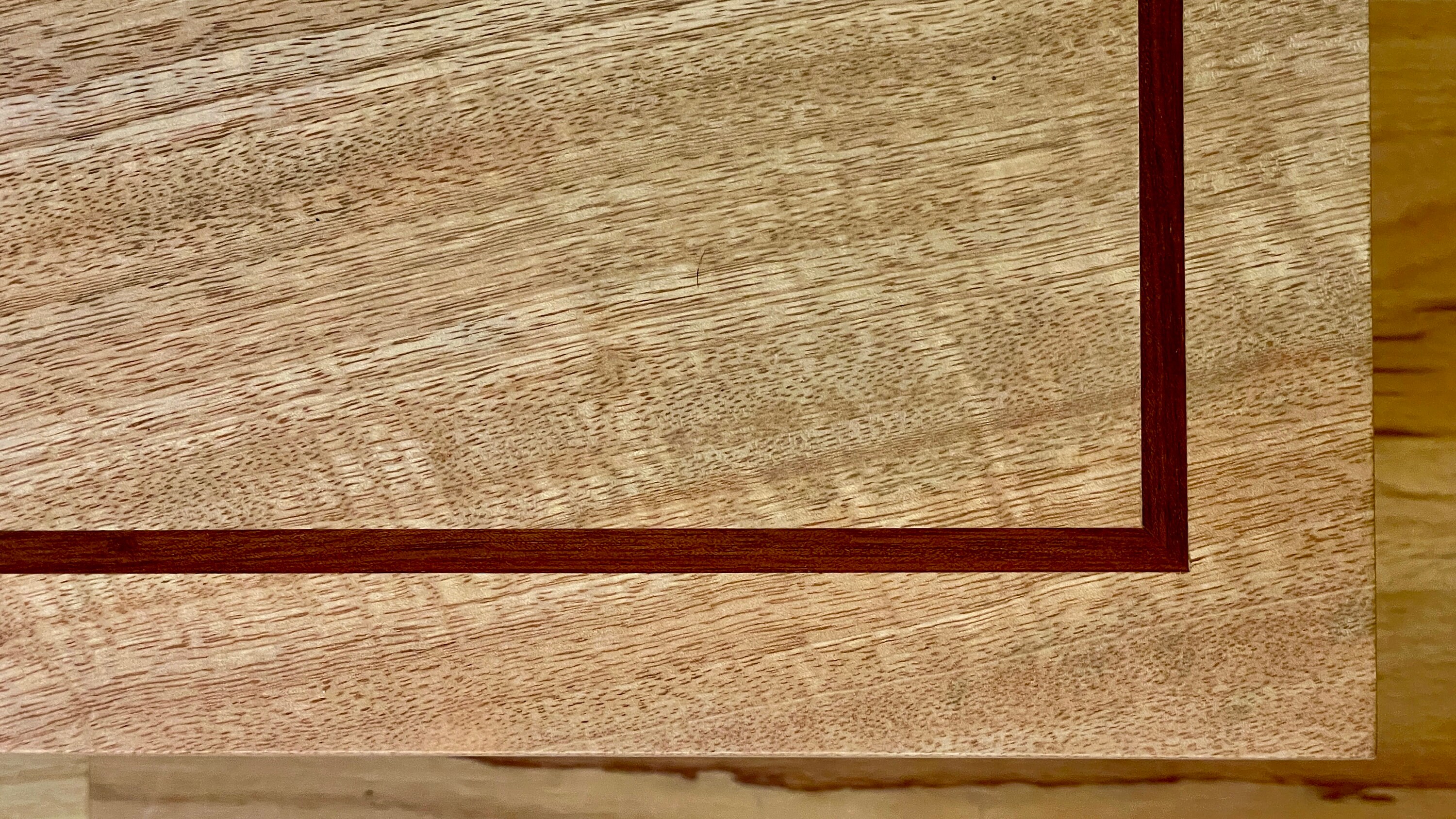 Mango Side Table With Padauk Inlay - Etsy