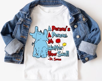 Dr. Seuss A Person's a Person, No Matter How Small Vinyl Wall Decal - Etsy