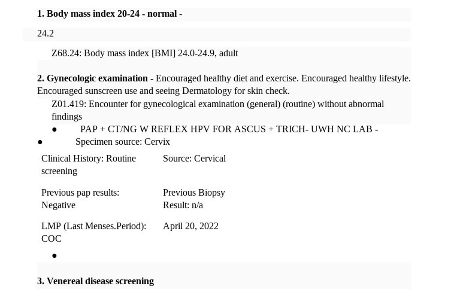 SOAP Note FNP School 28 Yo Well Woman With Ros/obj./assessment & Plan W ...
