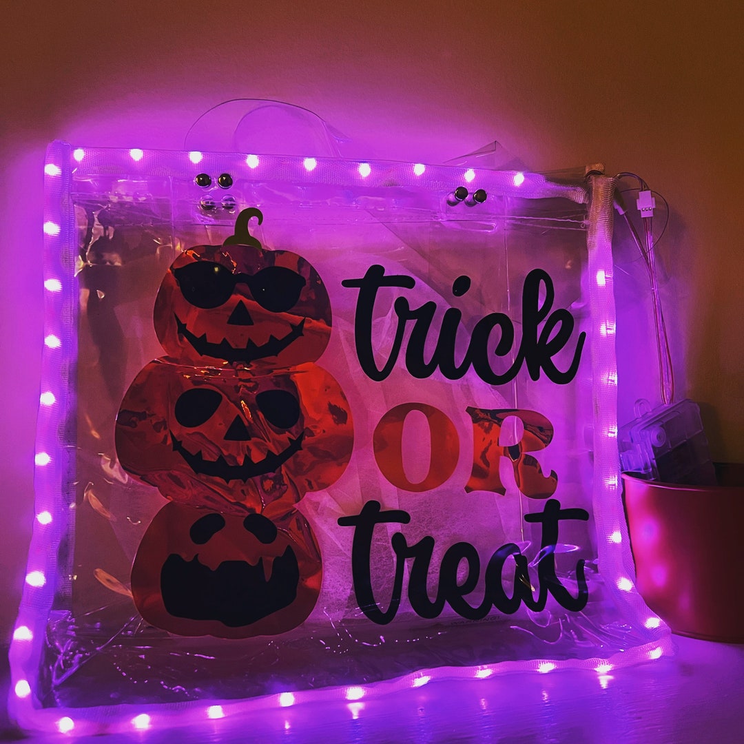 Custom LED Light-up Trick or Treat Bag for Halloween – Personalized ...