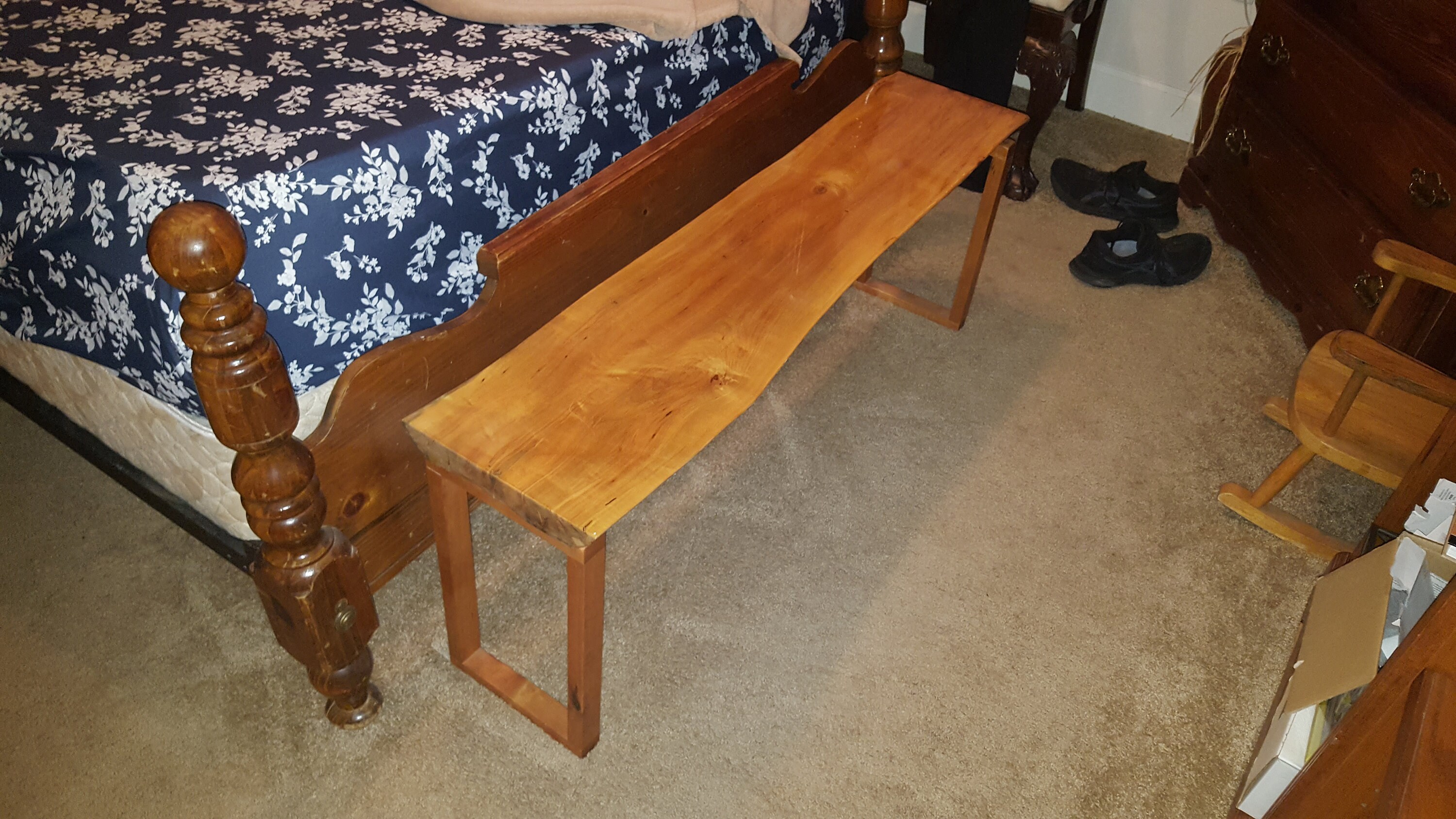 Maple Live Edge Bench - Etsy