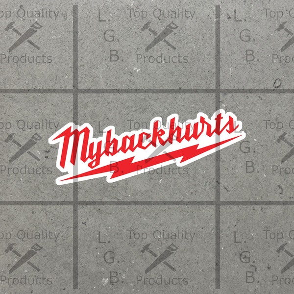 My Back Hurts Stickers - Etsy