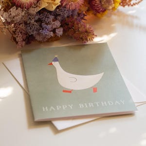 Birthday Duck // Birthday Card - Etsy