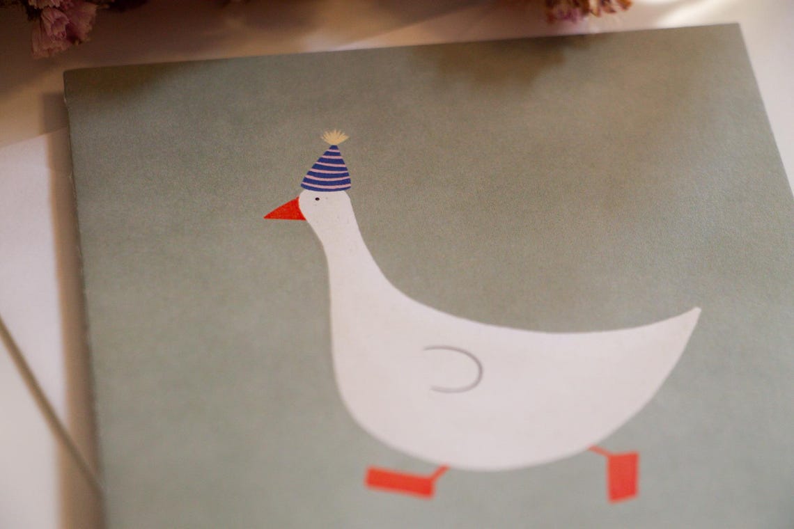 Birthday Duck // Birthday Card - Etsy