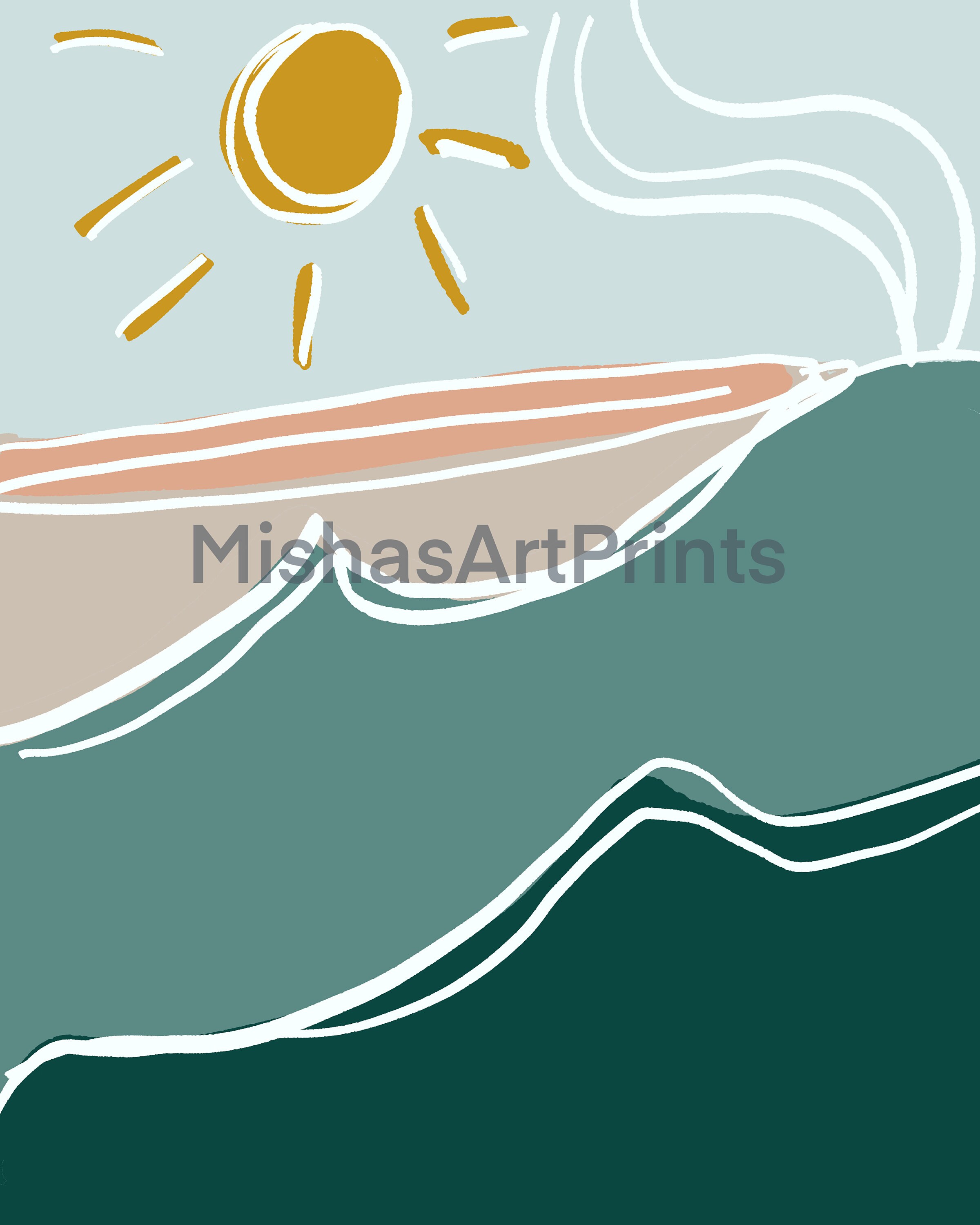 Printable BOHO Landscape Designs - Etsy