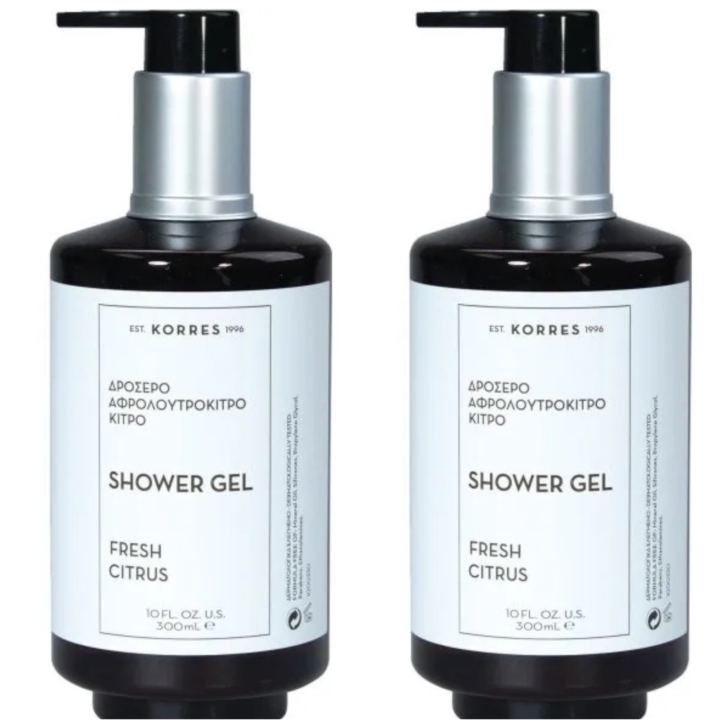 Korres Fresh Citrus Bath Shower Gel 300ml X2 - Etsy