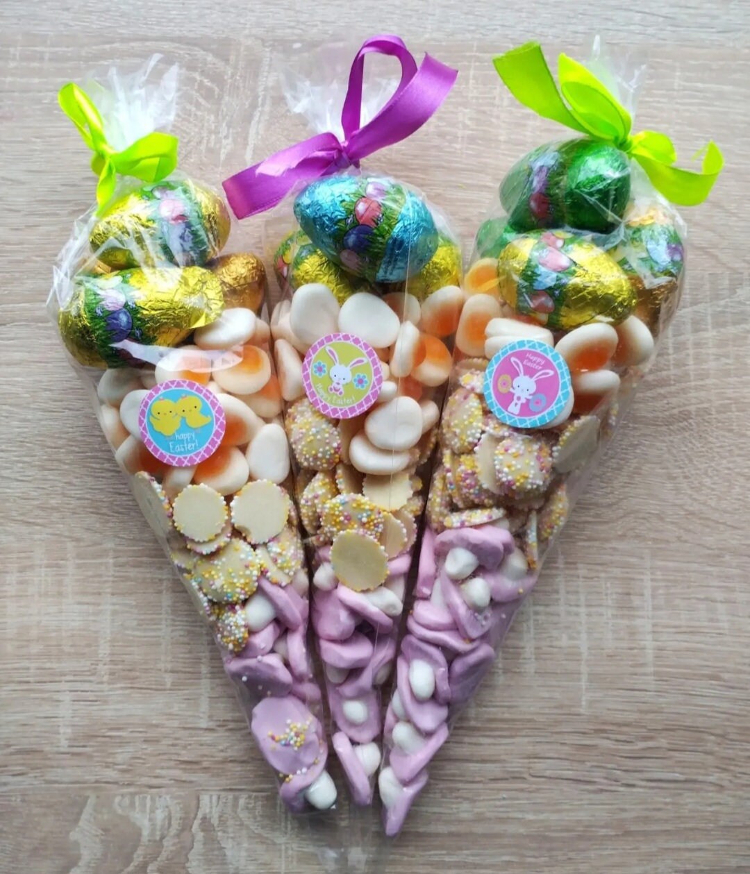 20 Pre Filled Easter Sweet Cones Party Bags - Etsy