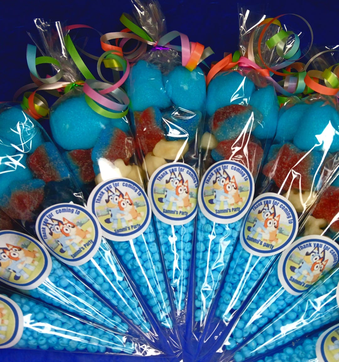 Bluey Inspired Sweet Cone Prefilled Personalised - Etsy