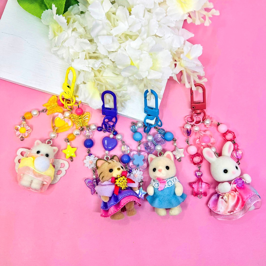 Handmade Calico Critter Charm | Surprise Animal Keychain | Personalized ...