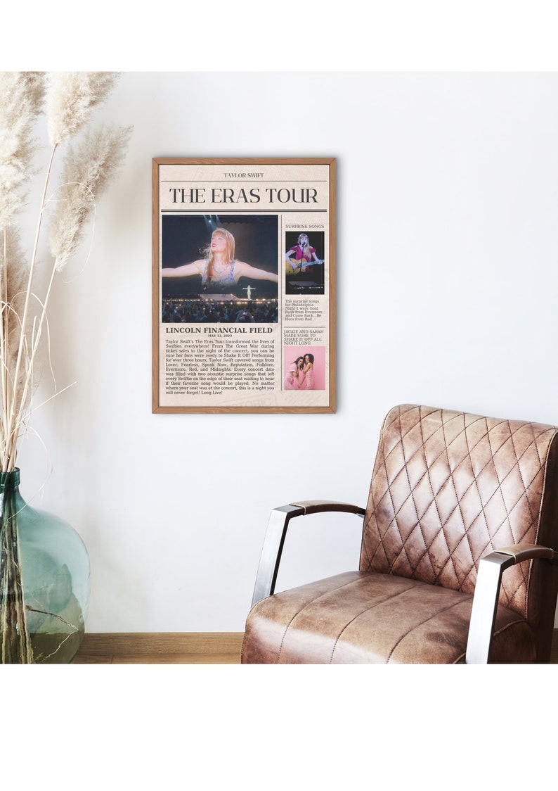 Taylor Swift the Eras Tour Customizable Newspaper Keepsake Digitally ... Taylor Swift the Eras Tour Customizable Newspaper Keepsake Digitally ...