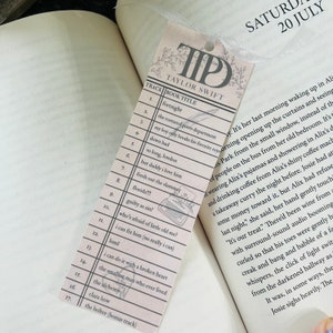 The Tortured Poets Department Bookmark Taylor Swift Bookmark TTPD ...