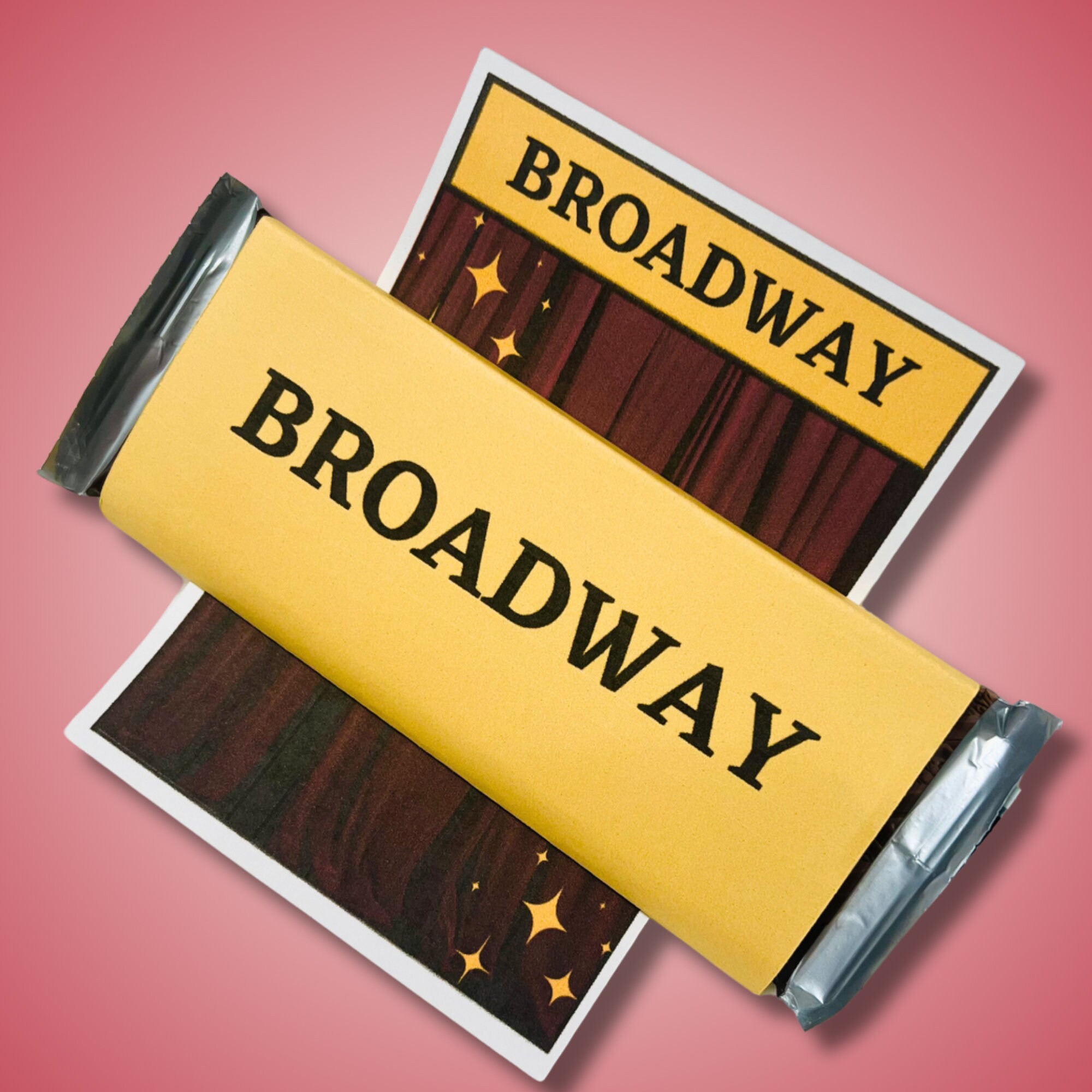 Broadway Party Favors Candy Wrapper Printable Broadway Party Decoration ...