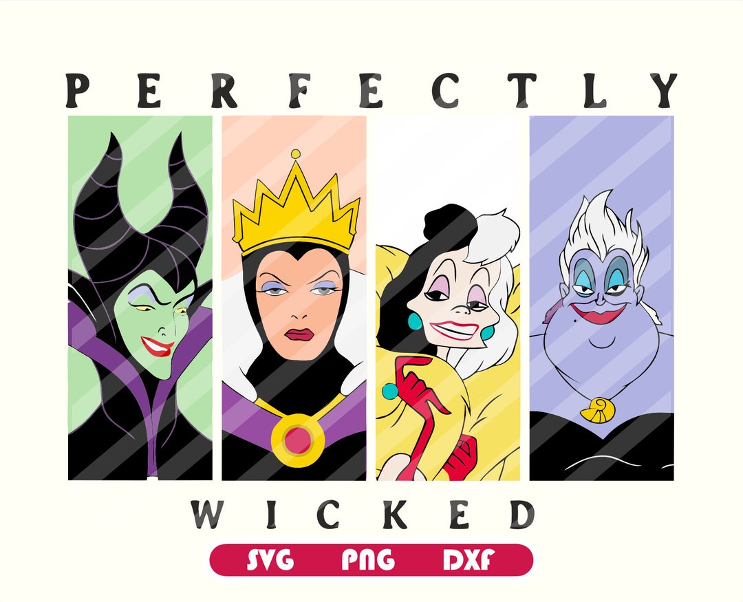 Villain Svg, Villains Svg for Cricut, Villains Png, Maleficent Svg ...