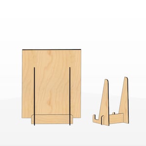 Easel Display Stand Laser Cut Files - Picture Frame Holder or Book ...