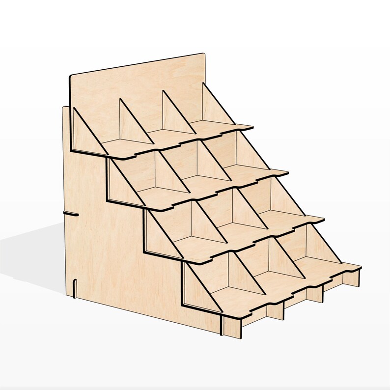 4x4 Coaster Display Stand SVG DXF Laser Cut Files - Etsy