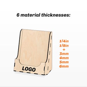 A5 Display Stand SVG for Flyer Holder Leaflet Laser Cut Brochure Rack ...