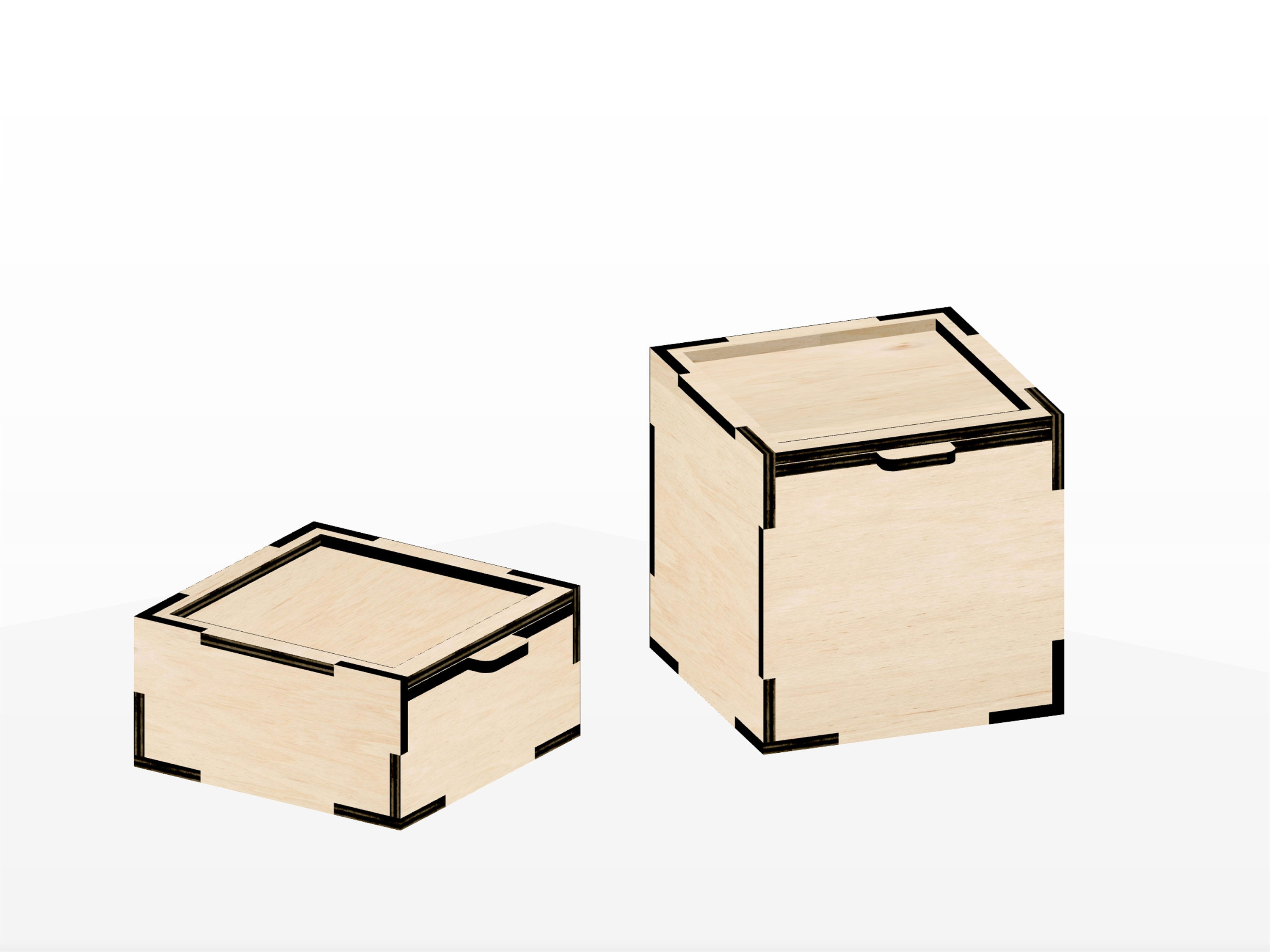 Laser Cut Box SVG Laser Cut Box File SVG DXF Template - Etsy UK