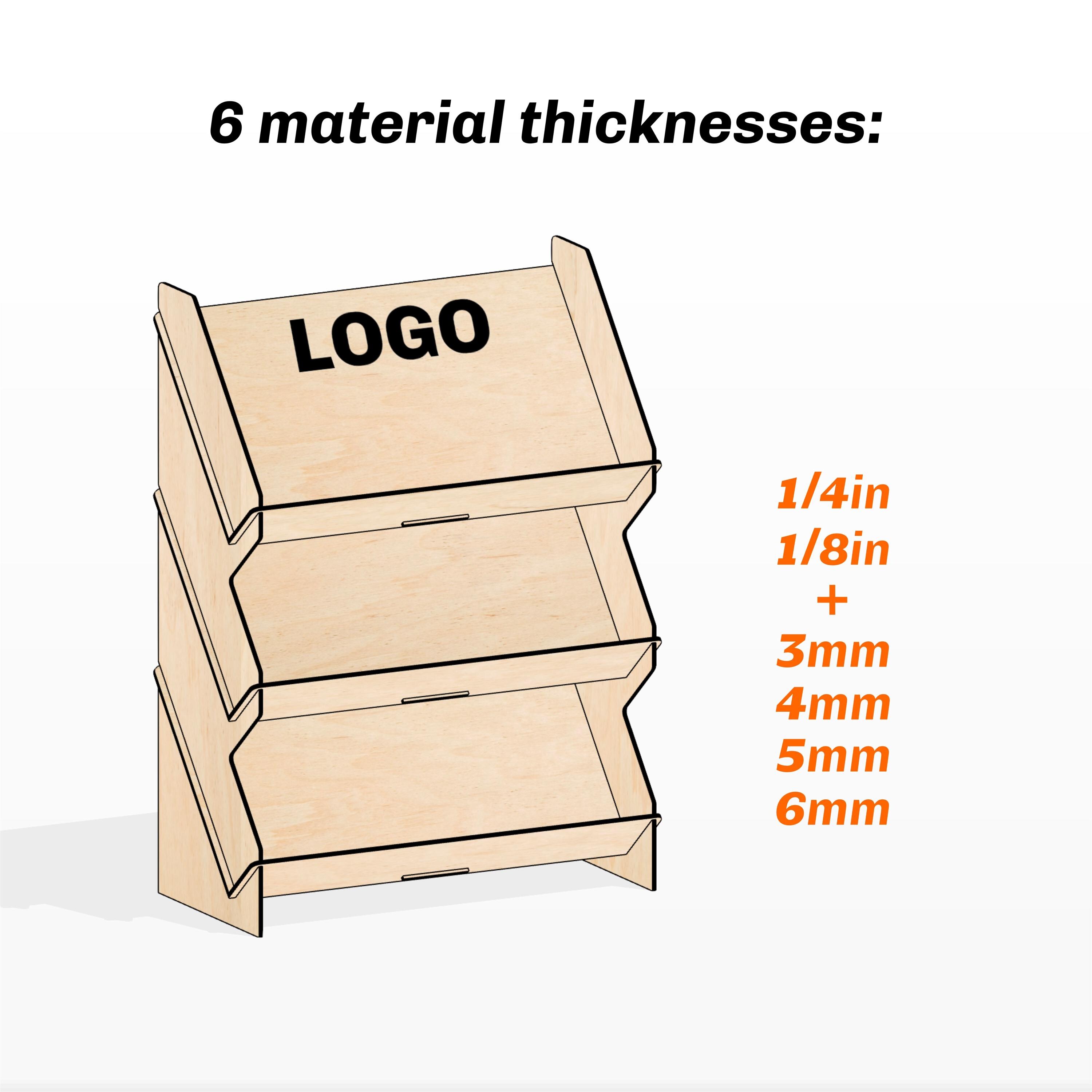 Retail Counter Display Stand SVG DXF Laser Cut File for Table Display ...