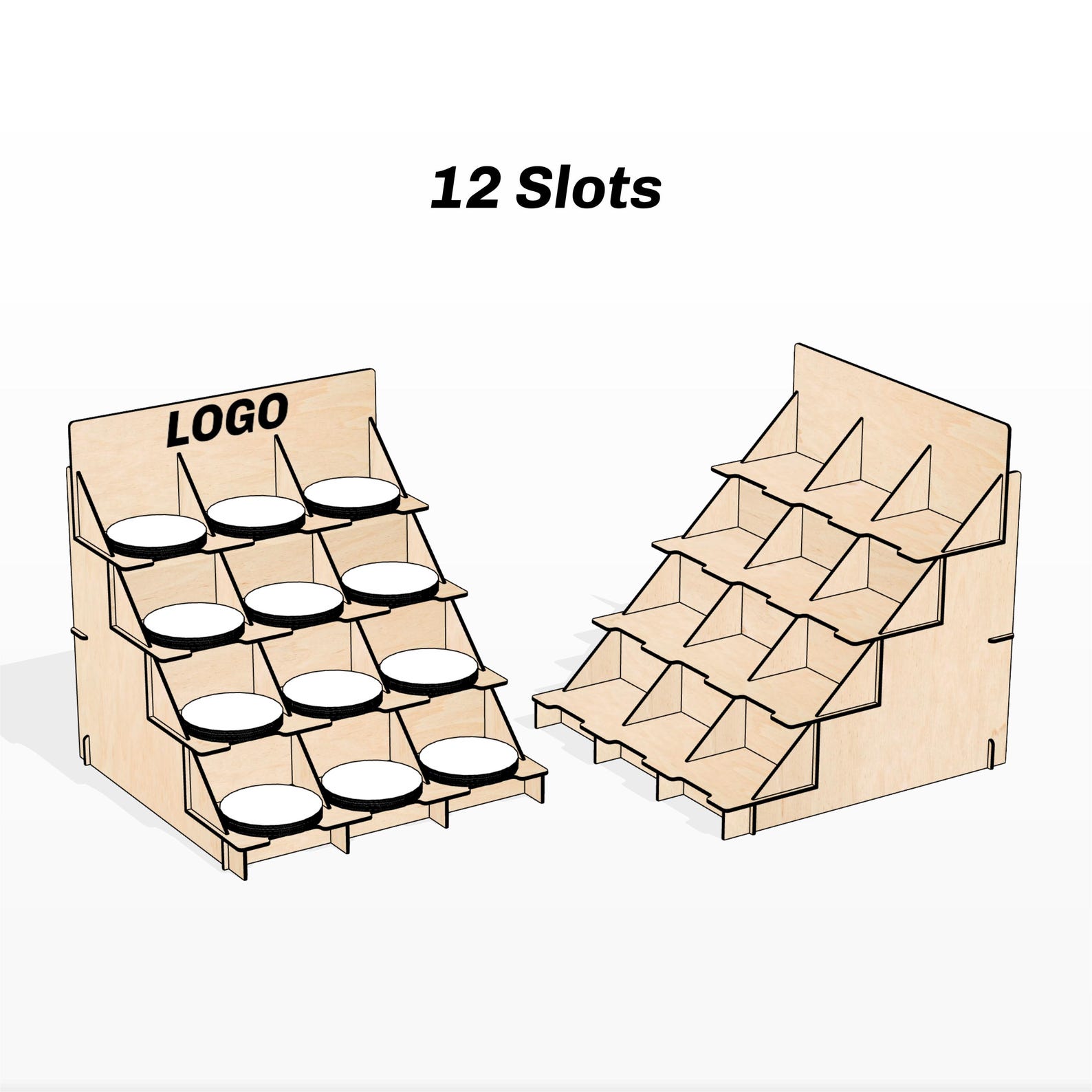 4x4 Coaster Display Stand SVG DXF Laser Cut Files - Etsy